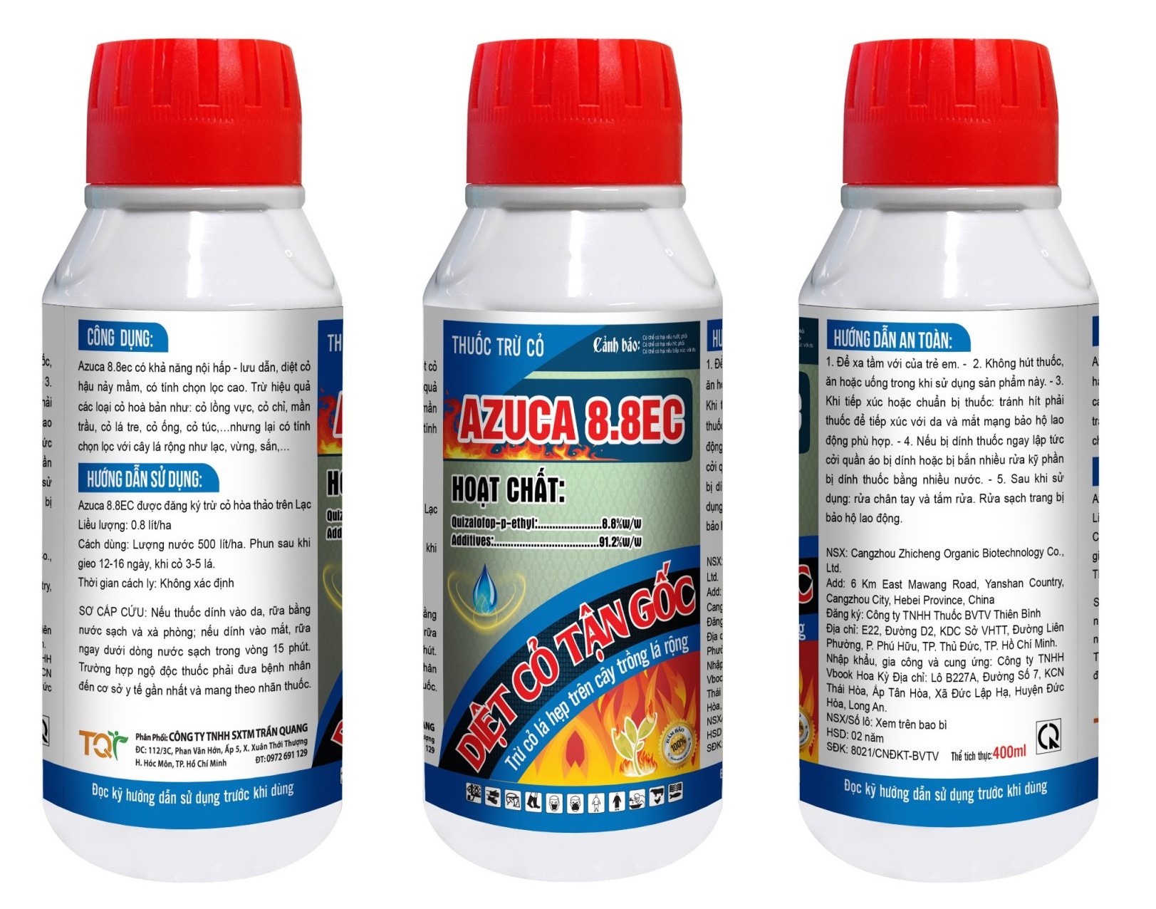 THUỐC TRỪ CỎ TẬN GỐC AZUKA 8.8EC - 400ml